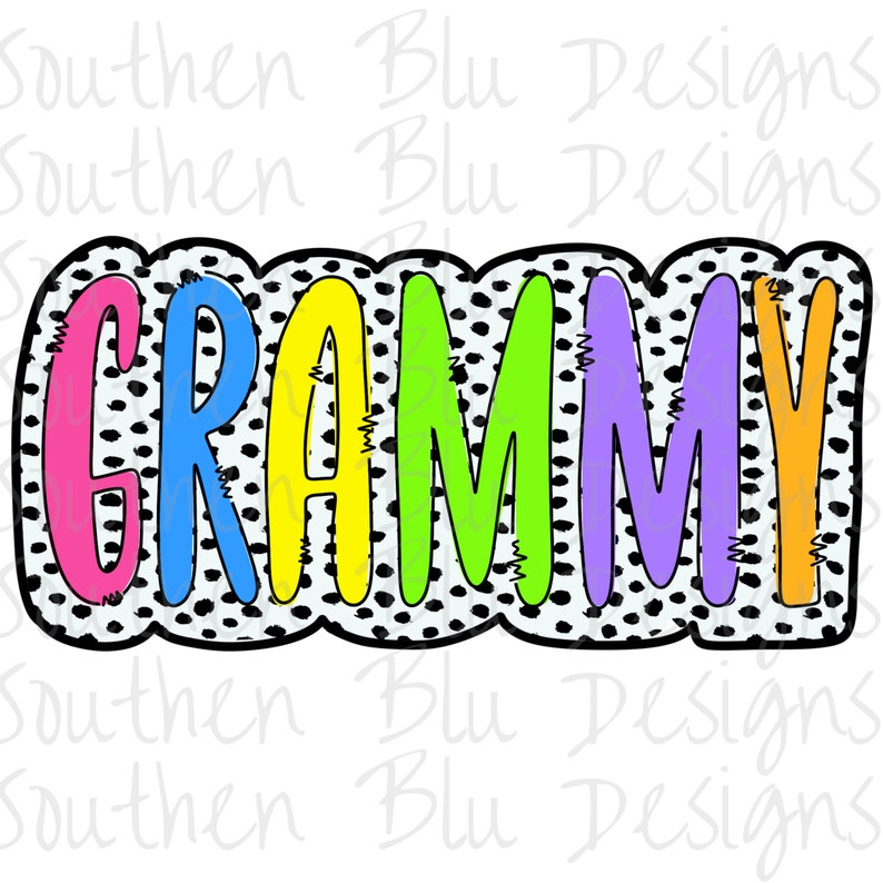 Grammy Bright PNG Design - Etsy