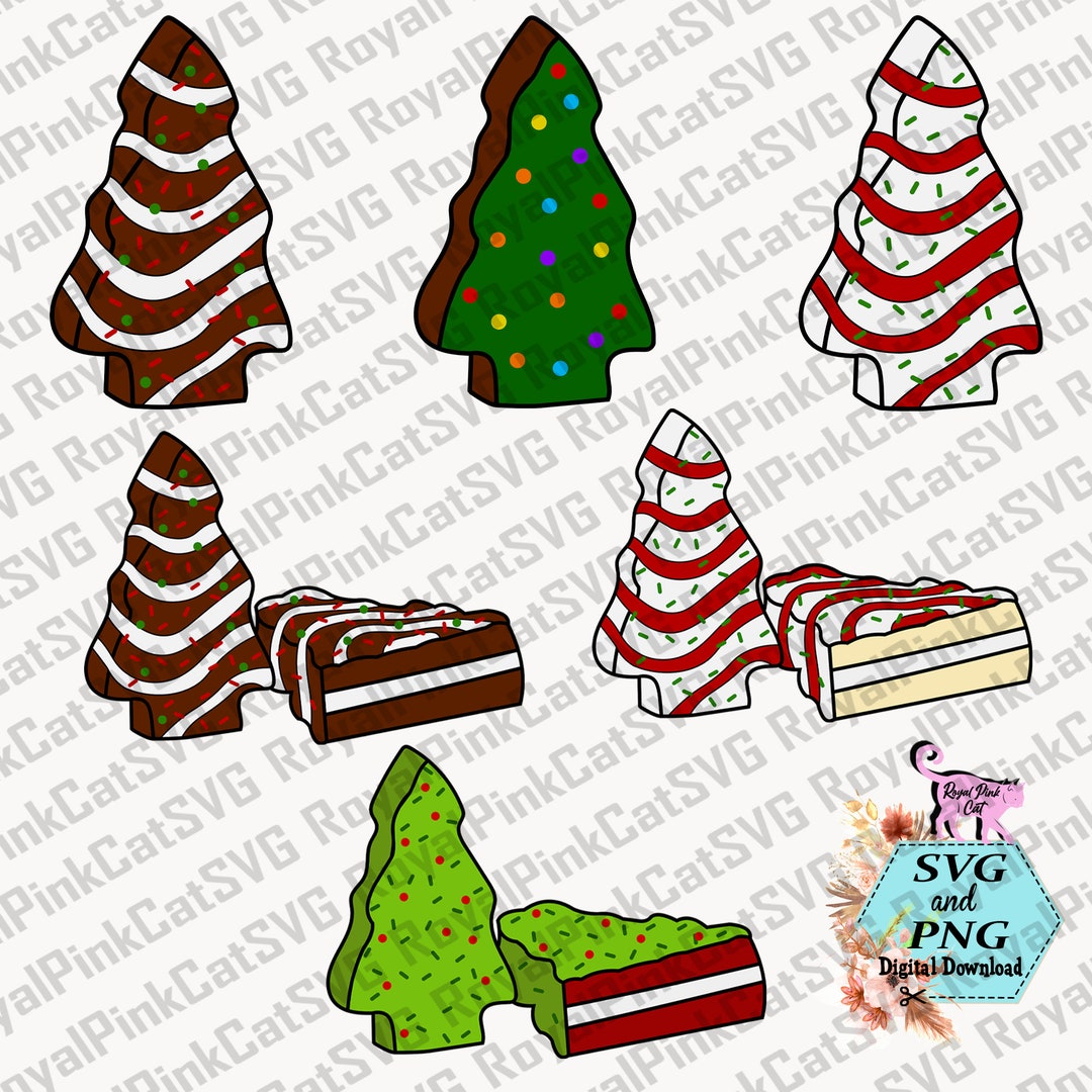 Christmas Tree Cakes Svg, Christmas Cake Svg, Merry Christmas Svg ...