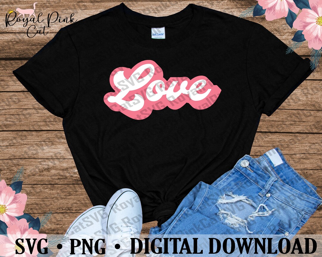 Love Svg, Retro Love Svg, Love Cut File Svg, Groovy Love Svg, Love Png ...