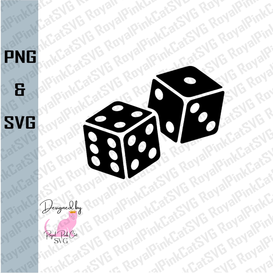 Dice svg Silhouette Dice svg Two Dice svg Dice Clipart - Etsy México