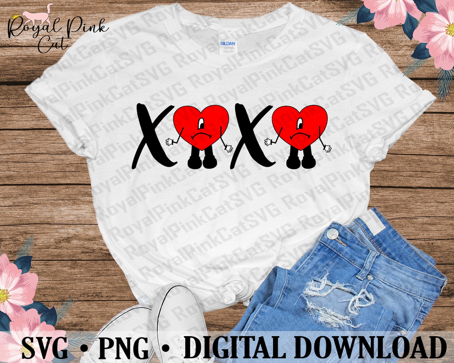 XOXO Svg, Valentines Day Svg, Sad Hearts Valentine Svg, Sad Hearts Love ...
