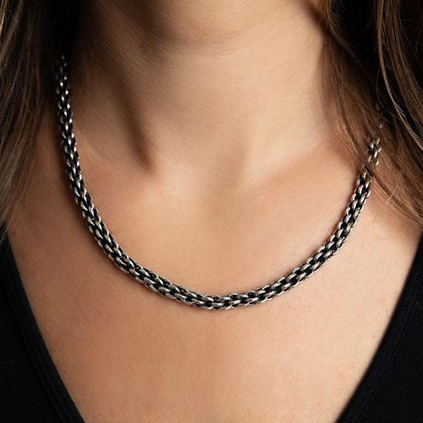 Artisan Made Sterling Silver Thick Round 19 Inch Chain - Etsy