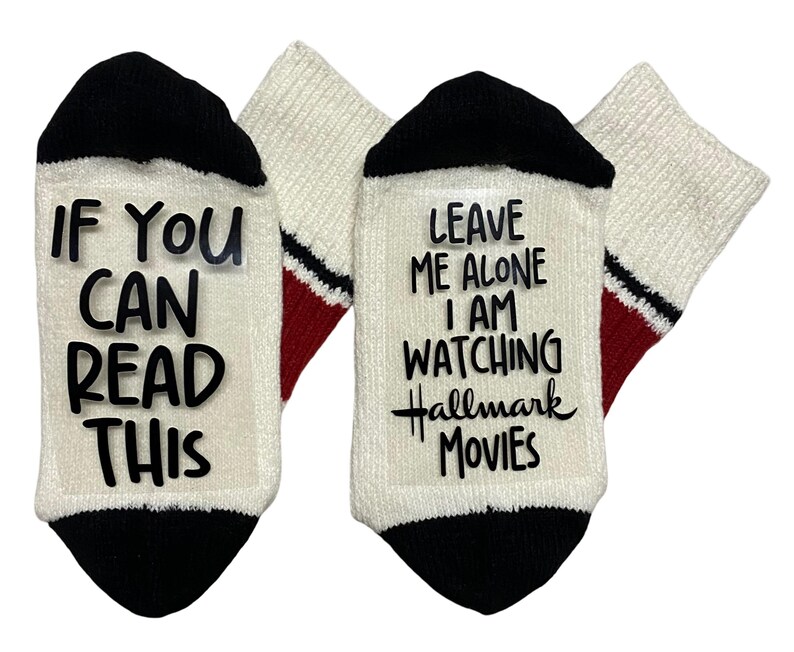 Christmas Socks, Hallmark Christmas Socks, Hallmark Movie Watching ...