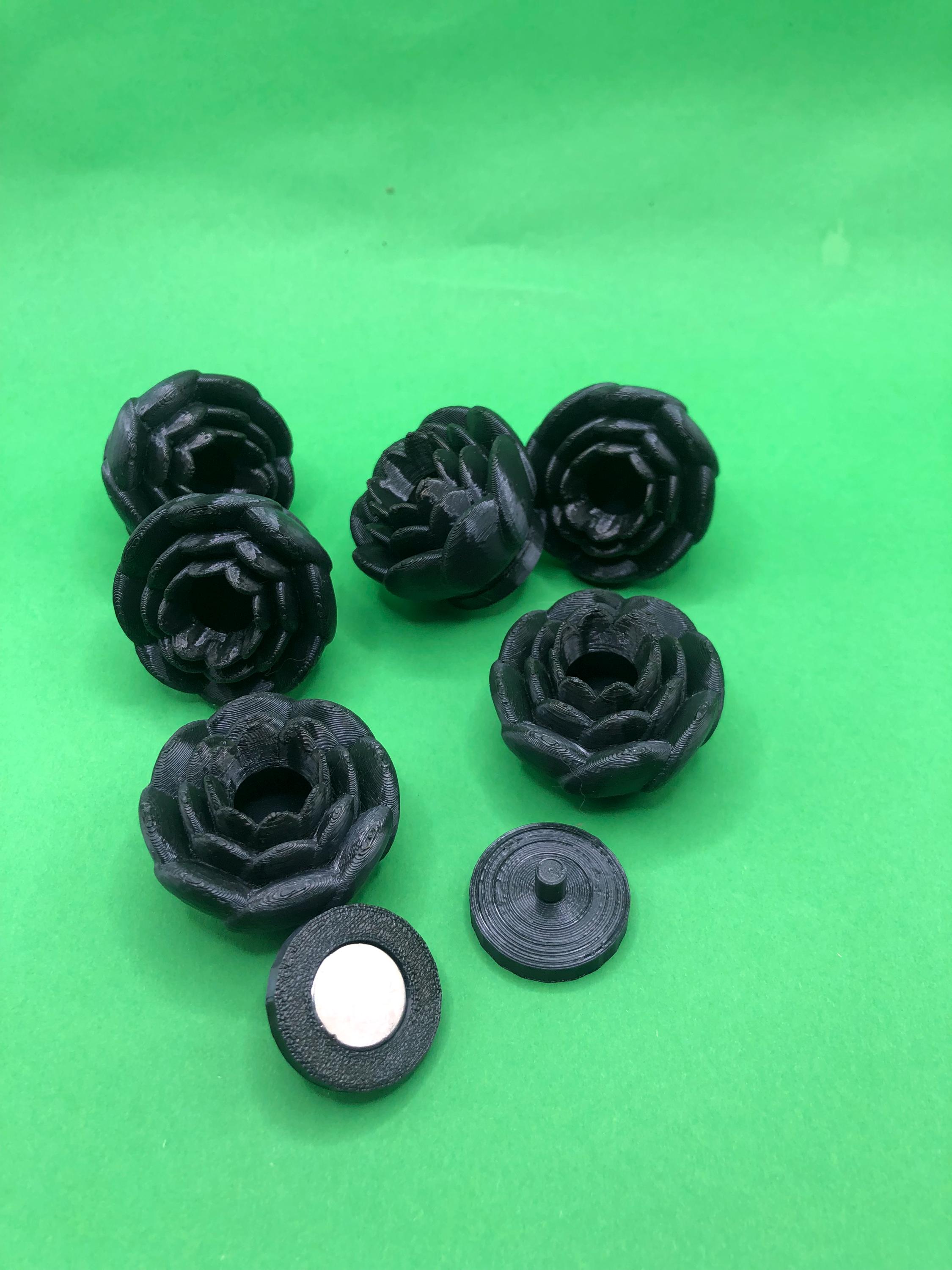Jumping Spider Rose Flower Magnetic Hide, Flower Cave, Enclosure Décor ...