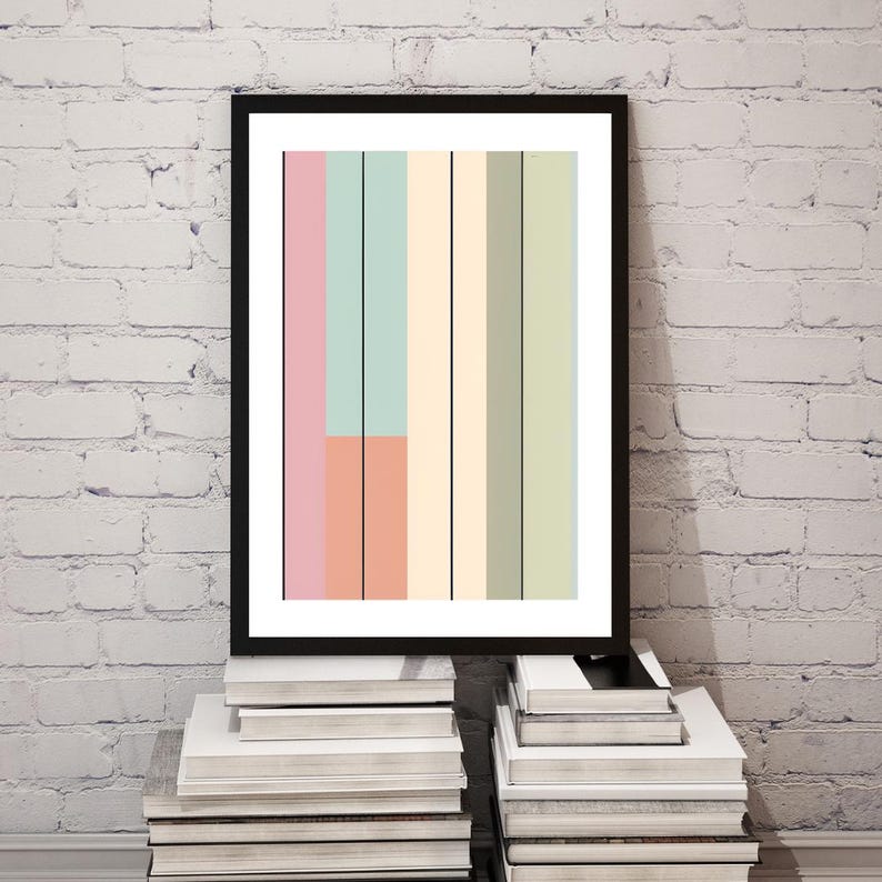 Vertical Line Art - Etsy