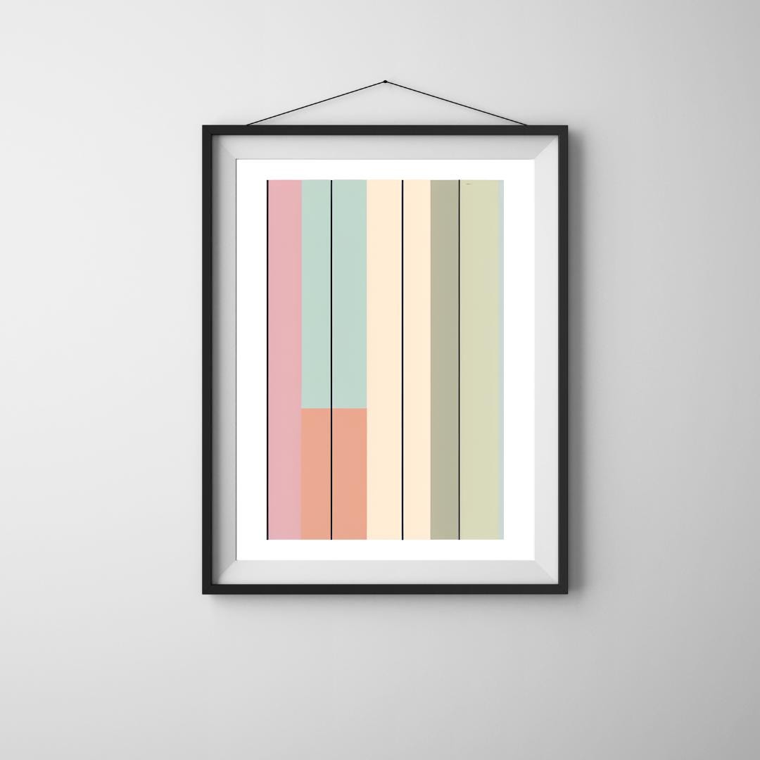 Vertical Line Art - Etsy