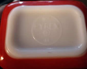 Pyrex Red Fridgie - Etsy