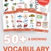 50+ English Vocabulary Flashcard Pack - With Images + Audio - Learn ...