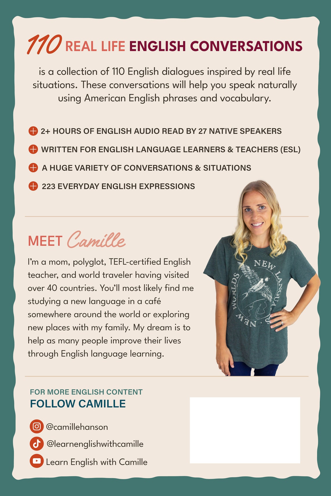 110 Real Life English Conversations E-book + Audio English Dialogues ...