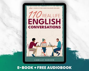 110 Real Life English Conversations E-book + Audio English Dialogues ...