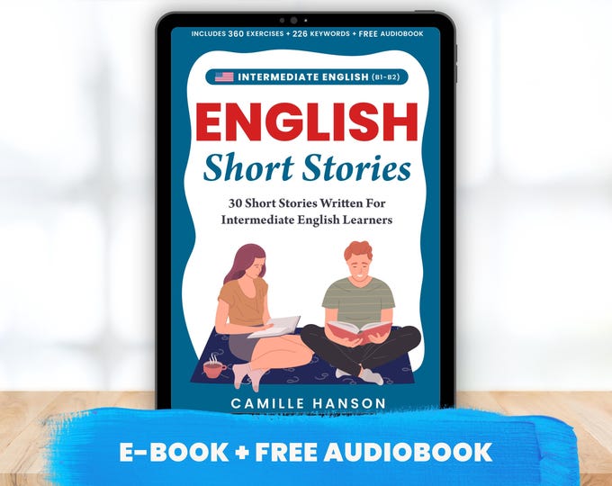 Intermediate English Short Stories E-book + Audiobook With Keywords and ...