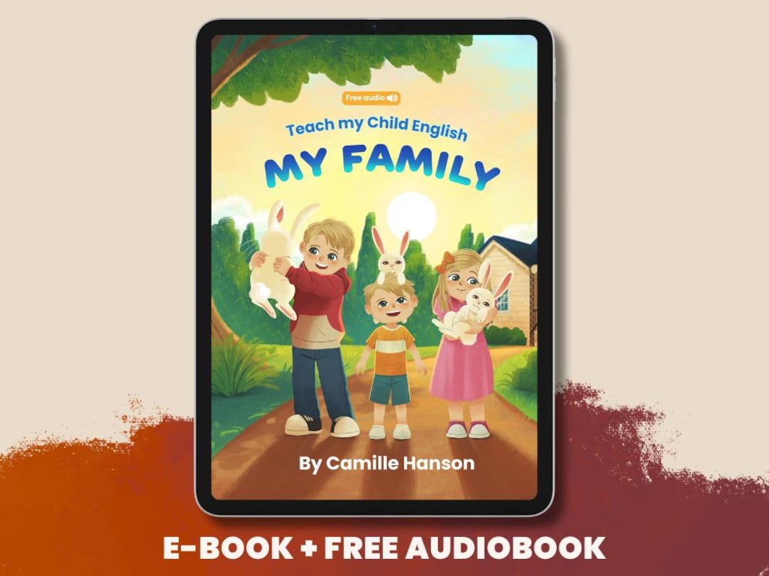 My Family - an Illustrated English Children's E-book (ESL) - Etsy