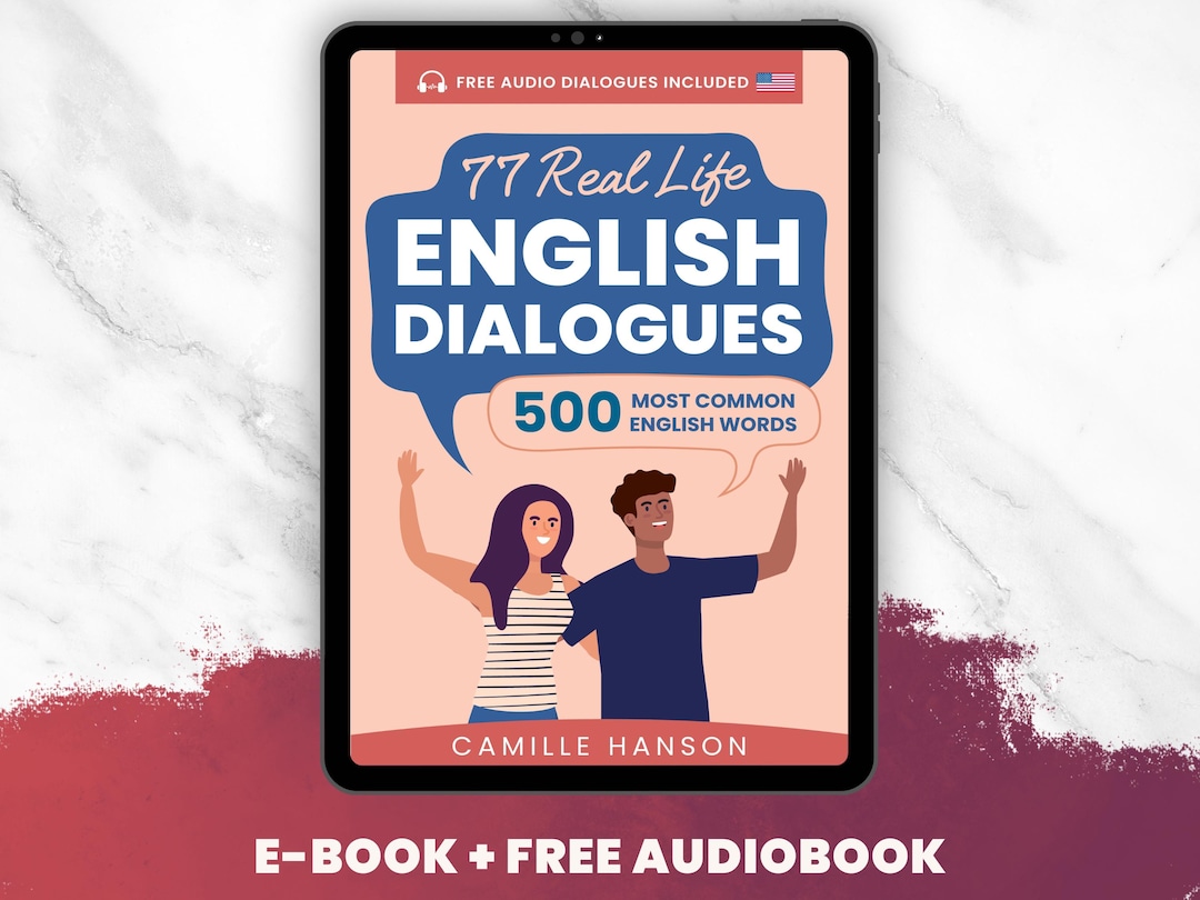 ESL English Dialogues E-book: 500 Common Words + Audio (PDF & Epub) - Etsy