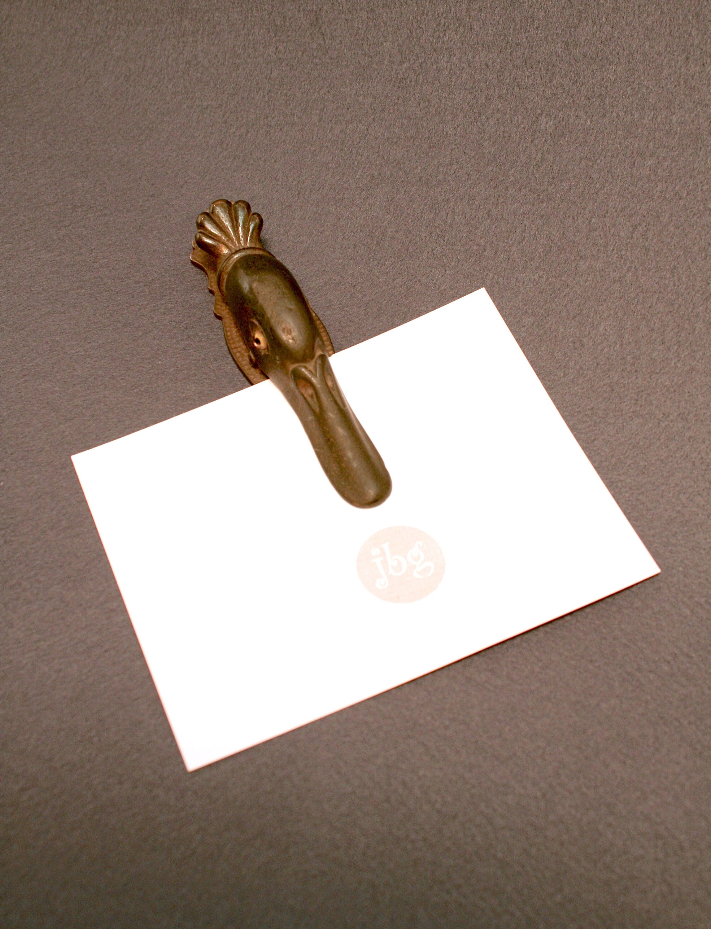 Judd Cast Iron Duckbill Paper Clamp With Glass Eyes 5160 - Etsy