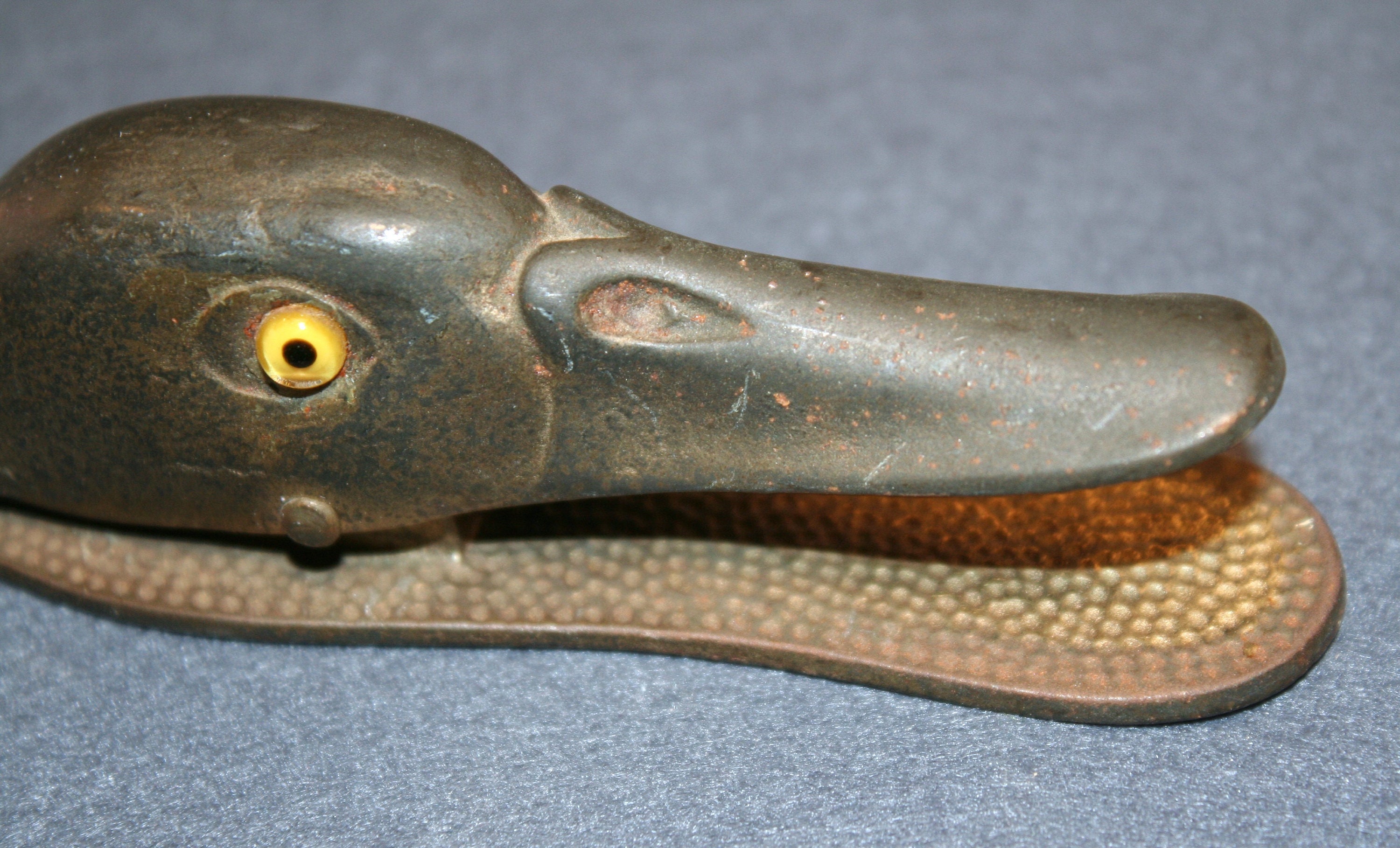Judd Cast Iron Duckbill Paper Clamp With Glass Eyes 5160 - Etsy