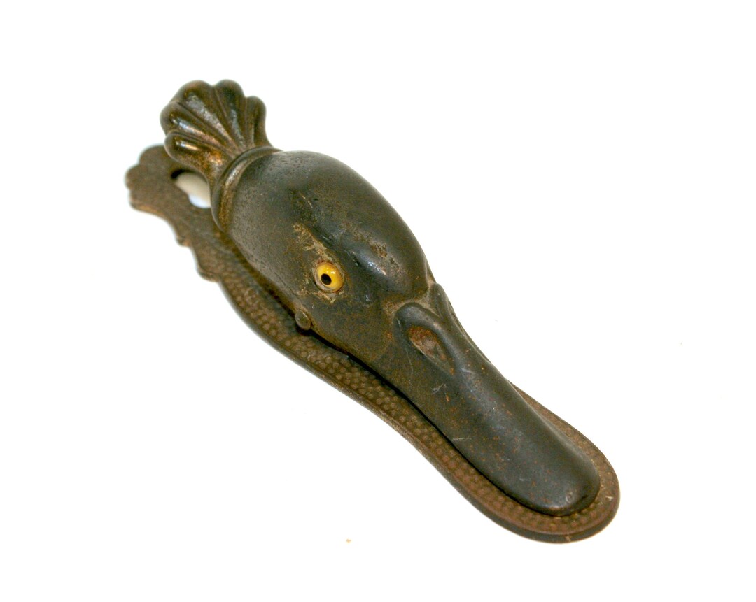 Judd Cast Iron Duckbill Paper Clamp With Glass Eyes 5160 - Etsy