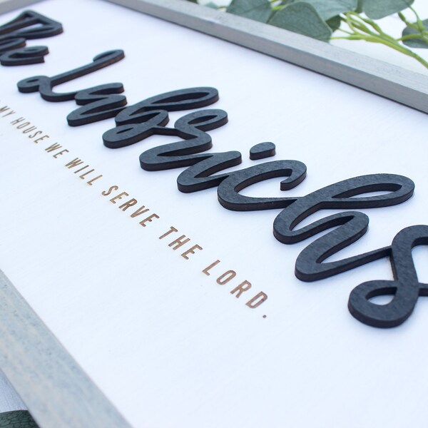 Serve the Lord Sign - Etsy