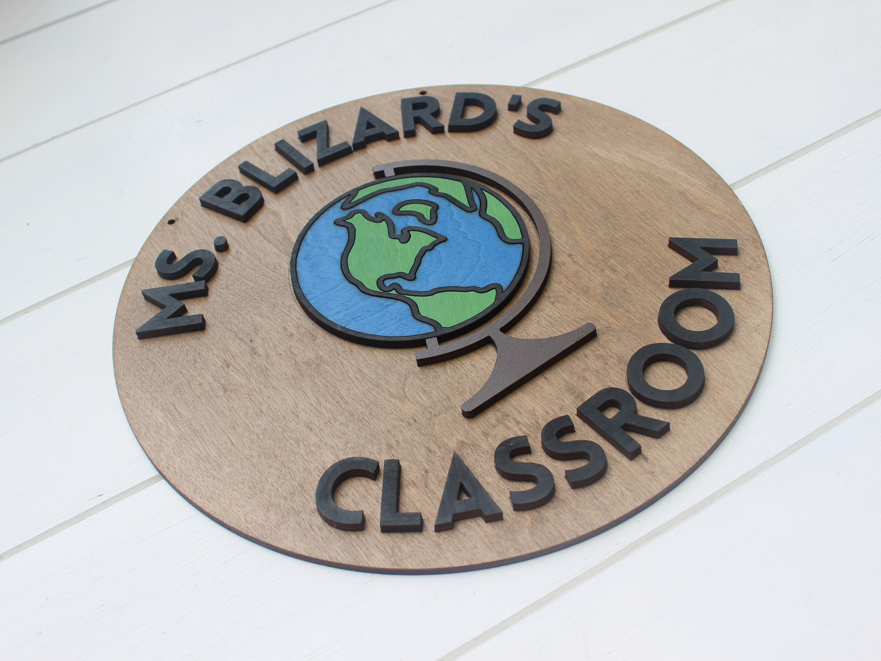 History Geography Social Studies Teacher Custom Gift Laser Cut Sign 3D ...