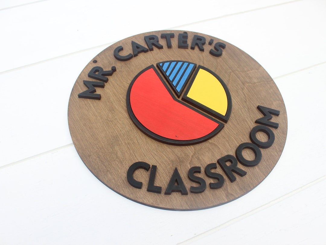 Math Teacher Custom Gift Laser Cut Sign 3D Lettering Classroom Door ...