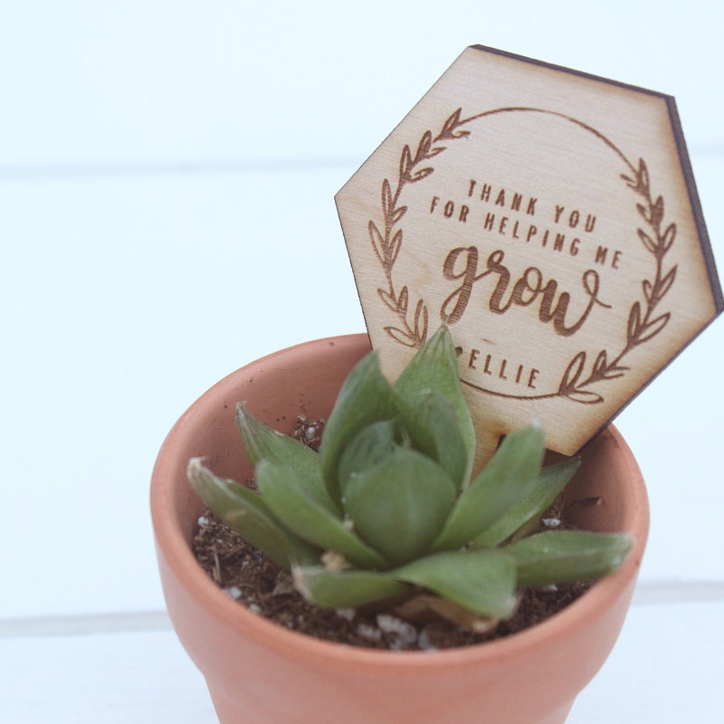 Teacher Sign Succulent - Etsy