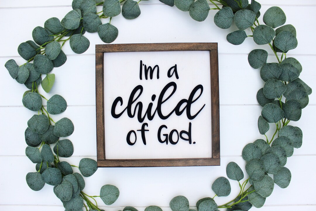 Child of God Framed Wood Sign - Farmhouse Nursery Decor - Etsy