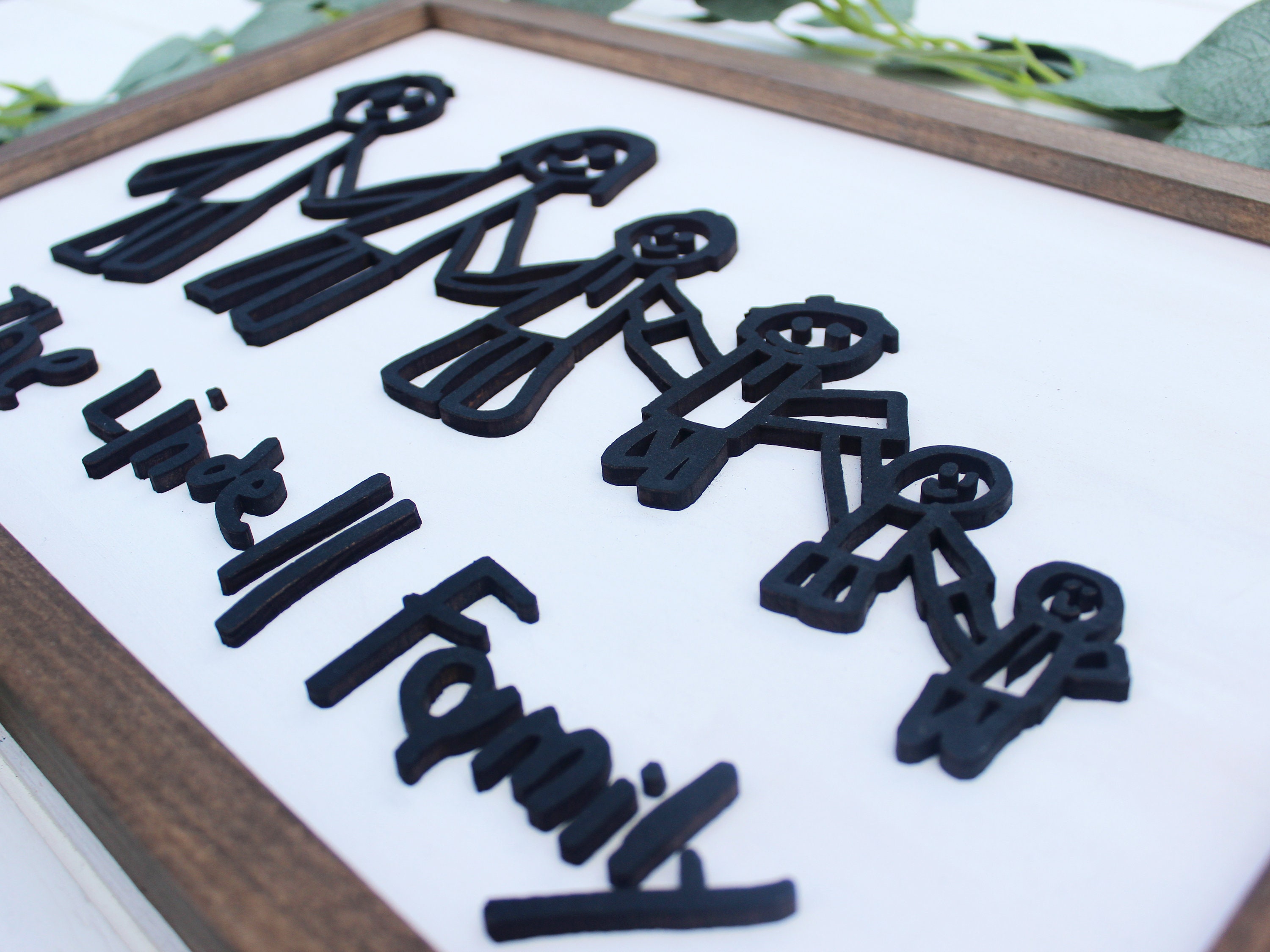 Custom 3D Lettering Laser Cut Kids Artwork Drawing Mothers Day Gift ...