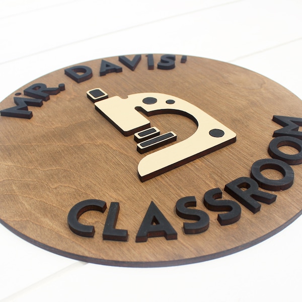 Laser Cut Science Door Hanger - Etsy