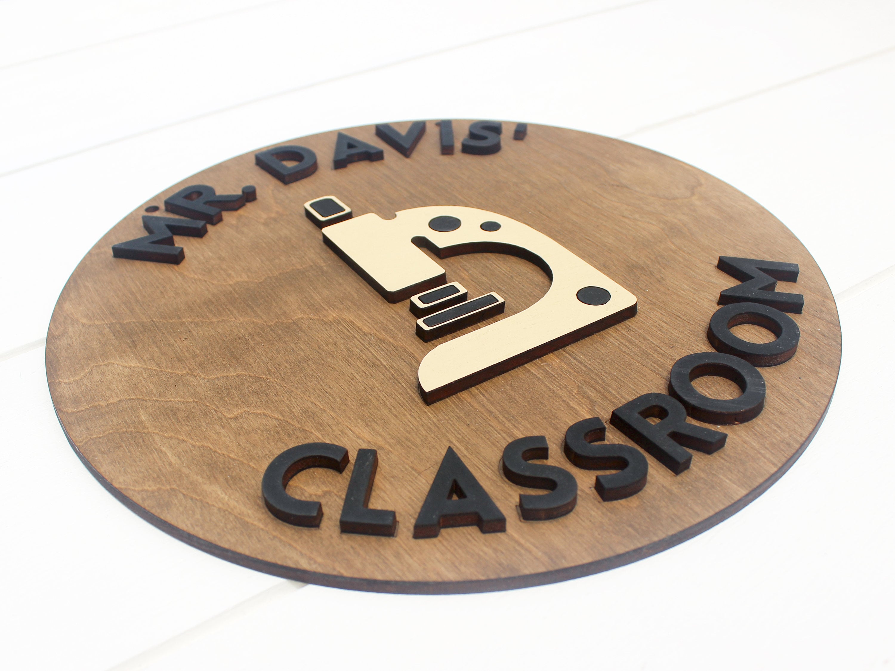 Science Teacher Custom Gift Laser Cut Sign 3D Lettering Classroom Door ...
