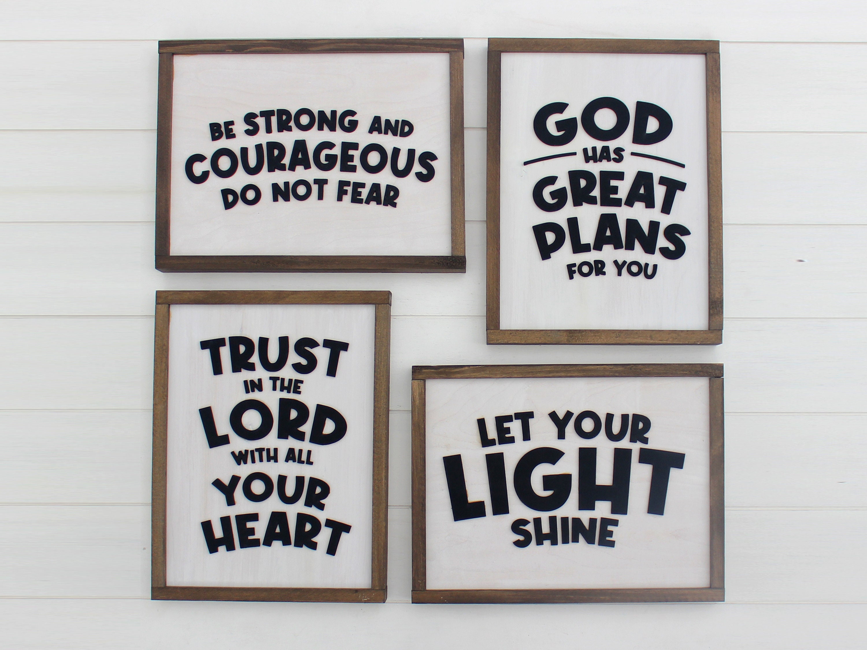 God Has Great Plans 3D Lettering Jeremiah 29 11 Framed Wooden Bible ...