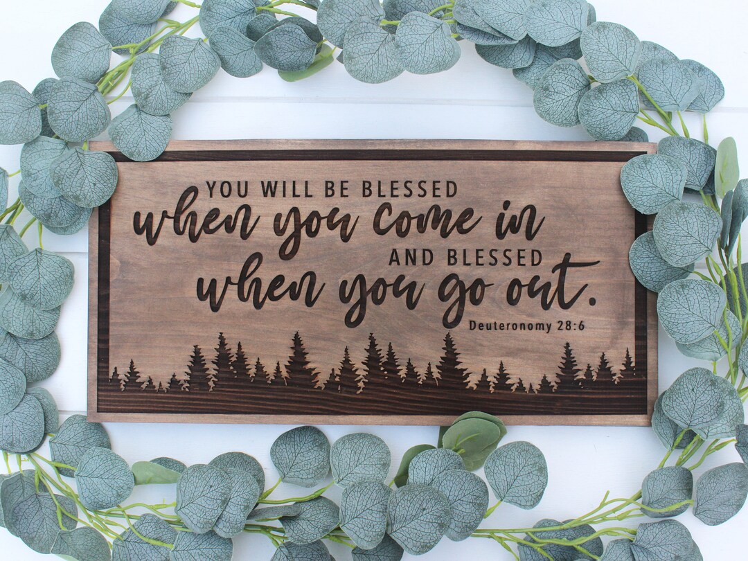 Be Blessed When You Come in & Blessed When You Go Out 3D Letters ...