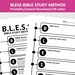 Printable BLESS Bible Study Tool for Beginners,christian Devotional ...