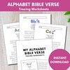 Kids Printable Alphabet Bible Verse Cards From A to Z,ABC Scripture ...