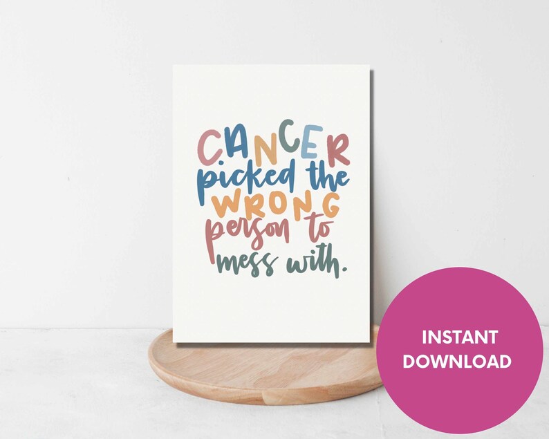 Printable Sympathy Card for Cancer Patients,get Well Soon Thinking of ...