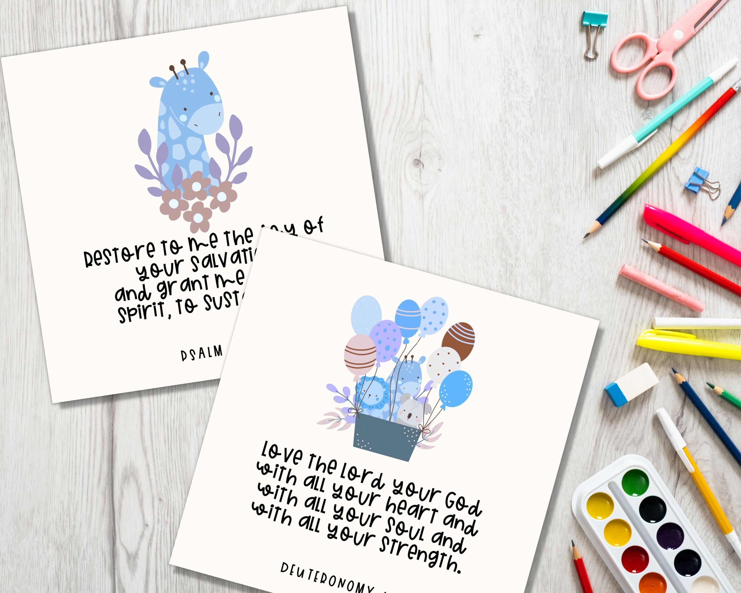 52 Bible Verse Scripture Flashcards Memory Verse,kids Christian ...