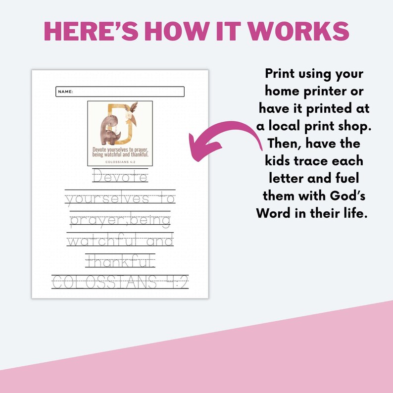 Printable Alphabet Bible Verse Cards and Tracing Worksheet ,homeschool ...