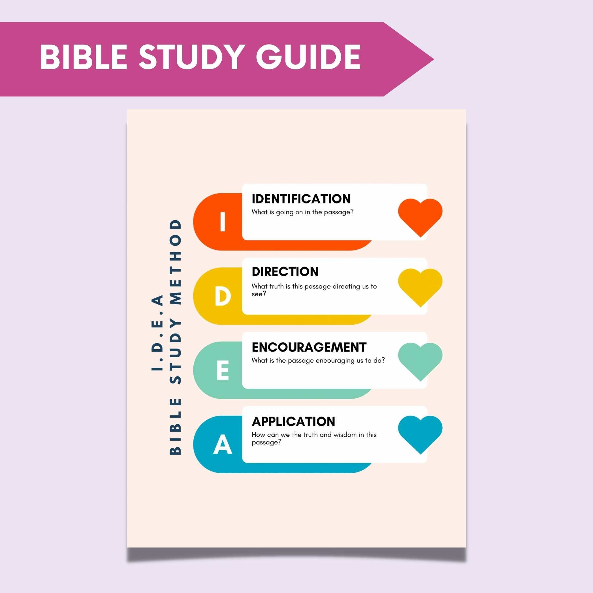 Printable IDEA Devotional Template for Womens Group,christian Bible ...