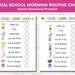 Back to School Daily Morning Routine Chart for Kids,ready for School ...
