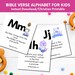Kids ABC Animal Bible Verse Cards, Scripture Flashcards Colored, Memory ...