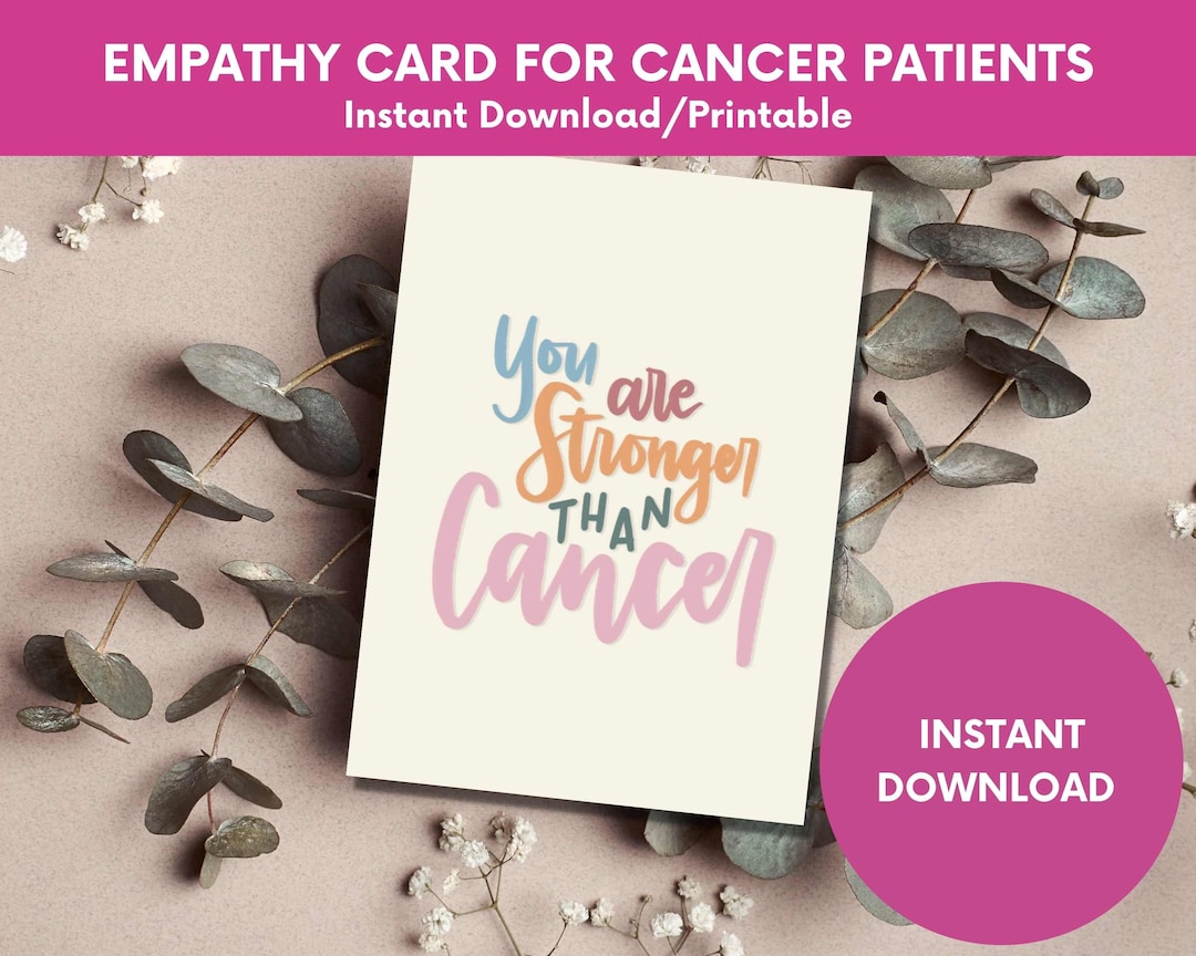 Empathy Card for Terminally Ill Patients,get Well Soon Sympathy ...
