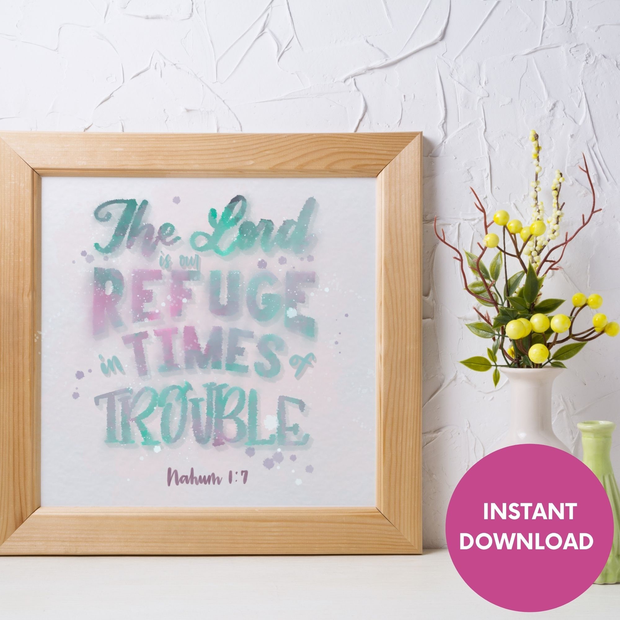 Bible Verse Decor, Bible Verse Wall Art,handlettered Home Decor ...