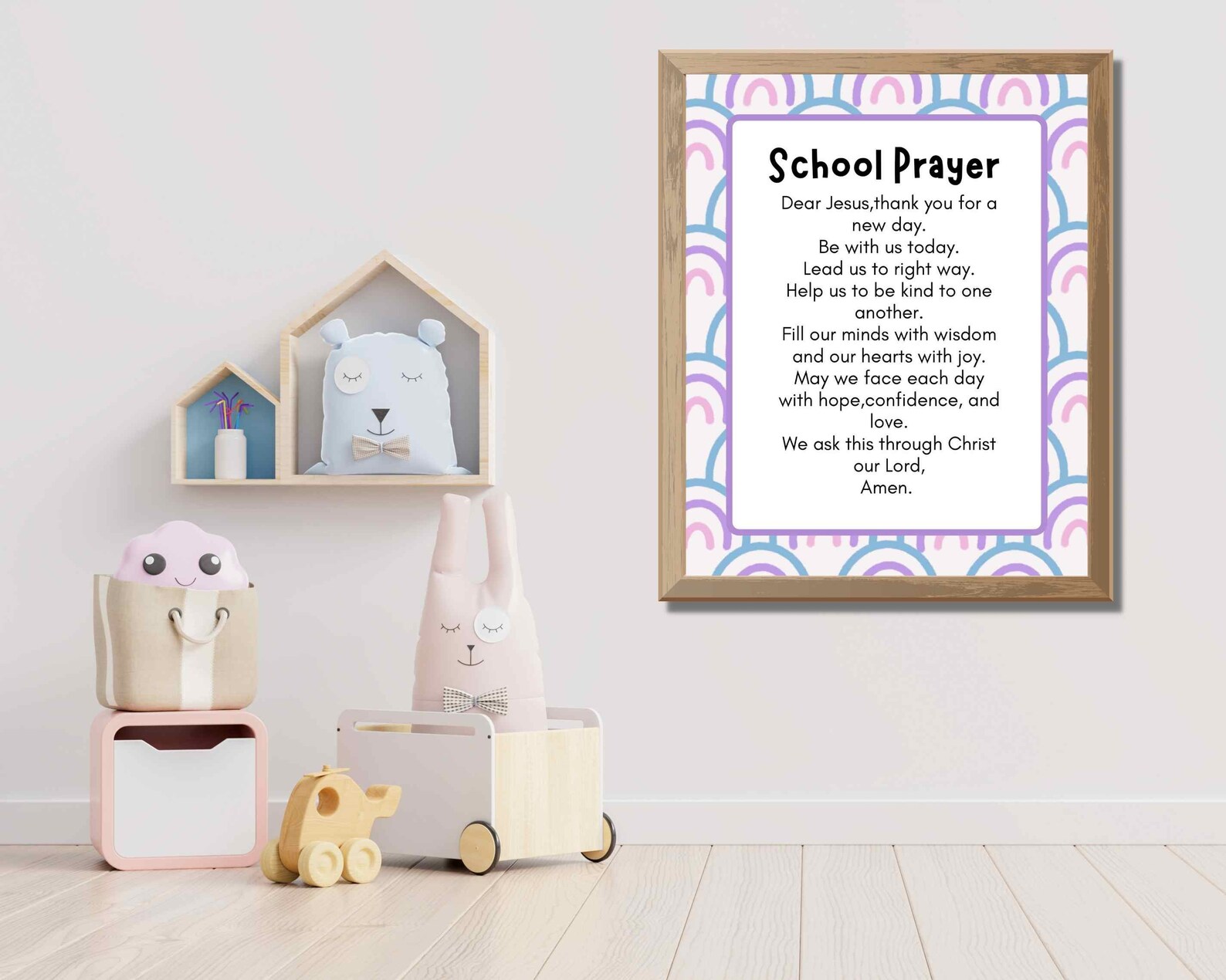 Daily Morning Prayer for Kids,back to School Christian Classroom Prayer ...