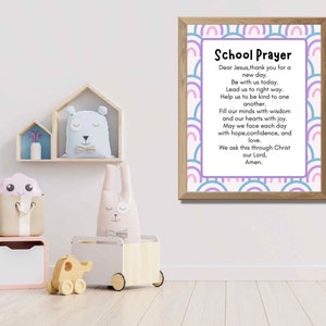 School Prayer Printable: Christian Classroom Decor (digital Download ...