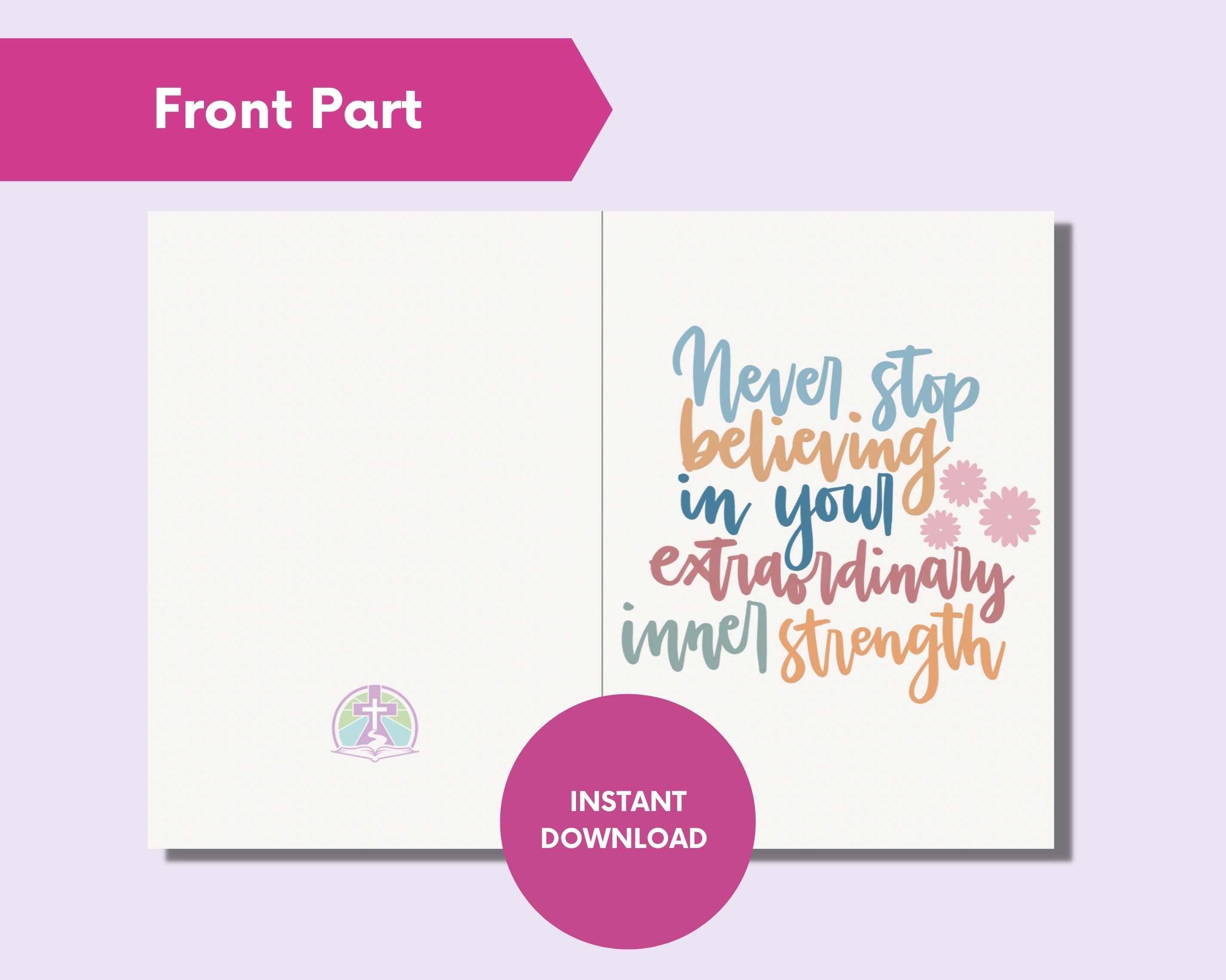 Printable Get Well Soon Cancer Card,empathy Encouragement Thinking of ...