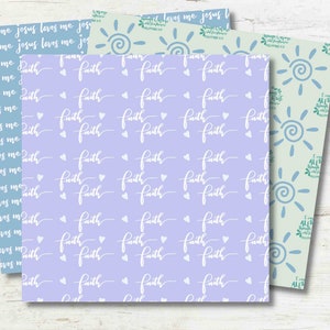 10 Pastel Christian Digital Paper Seamless Pattern Scrapbooking,digital ...