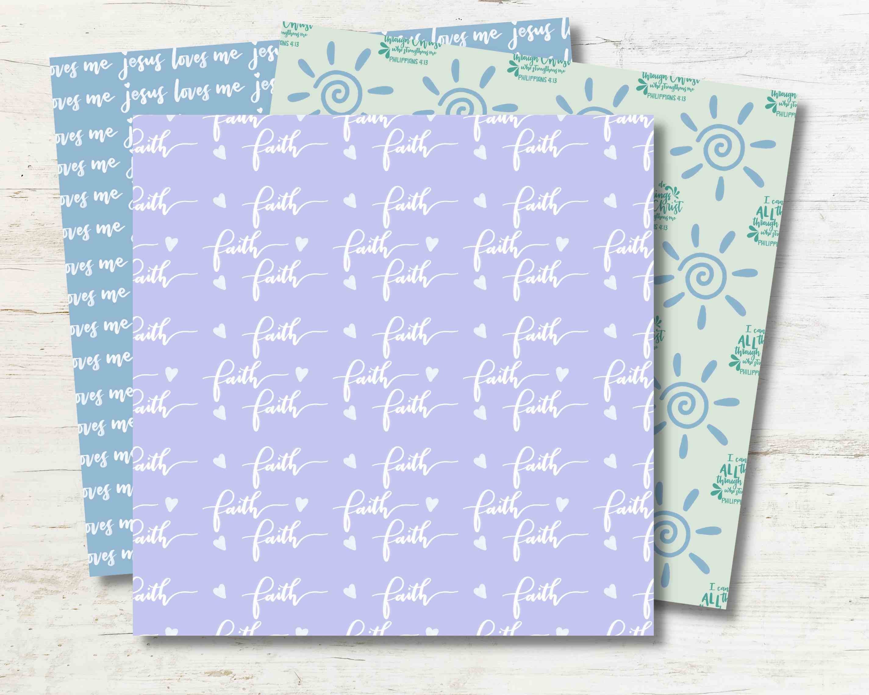 10 Pastel Christian Digital Paper Seamless Pattern Scrapbooking,digital ...