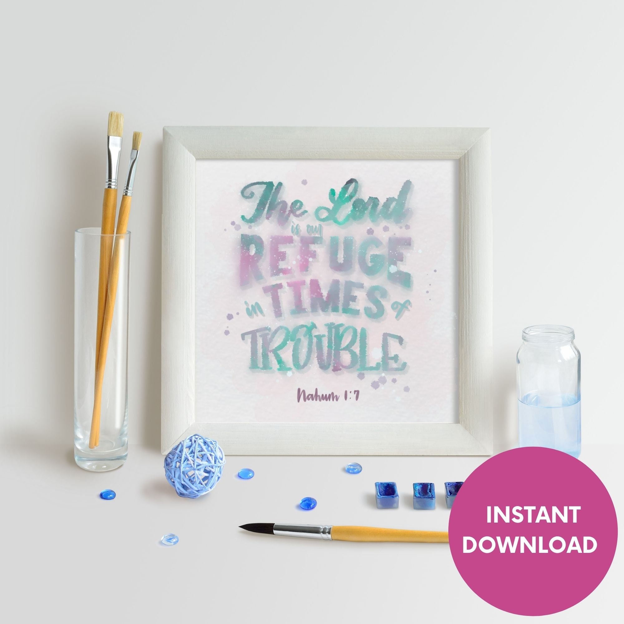 Bible Verse Decor, Bible Verse Wall Art,handlettered Home Decor ...