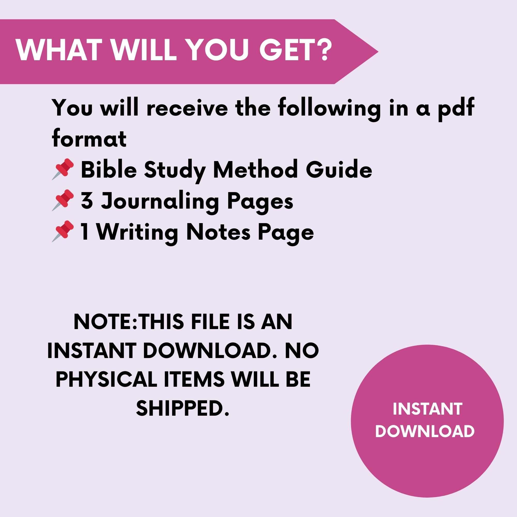 Printable BLESS Bible Study Tool for Beginners,christian Devotional ...