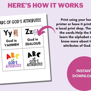 ABC Scripture Cards: Animal Alphabet, Attributes of God (digital ...
