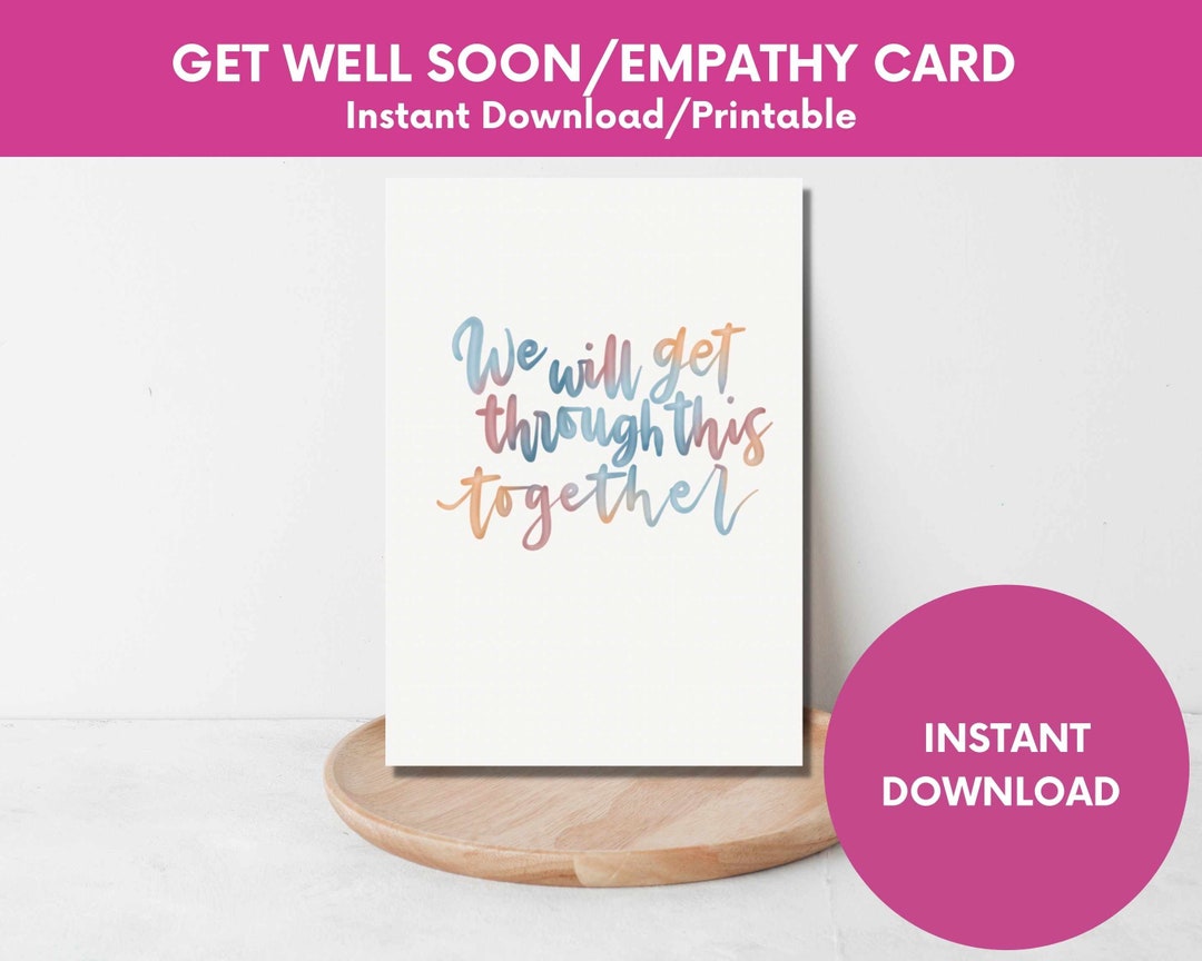 Printable Sympathy Get Well Soon Christian Card for Sick Patients ...