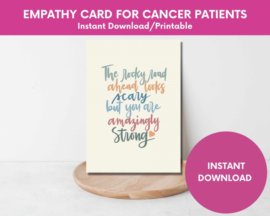 Printable Sympathy Card for Cancer Patients,get Well Soon Thinking of ...